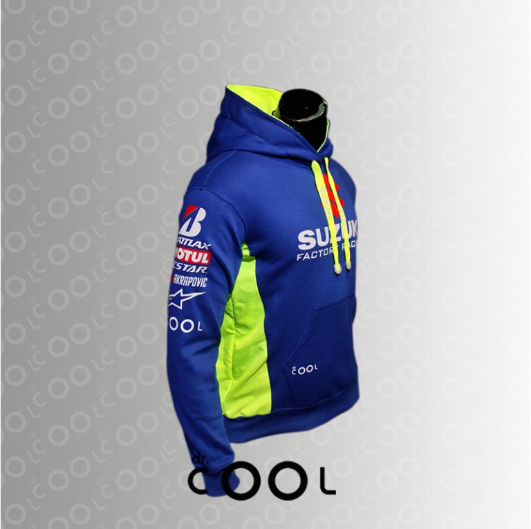 Buso SUZUKI FACTORY RACING – Azul o rojo reflectivo – drcool